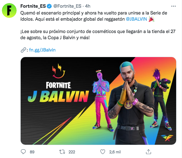 Skin de J Balvin en Fortnite: fechas y cómo conseguirlo - Digital 102.9FM